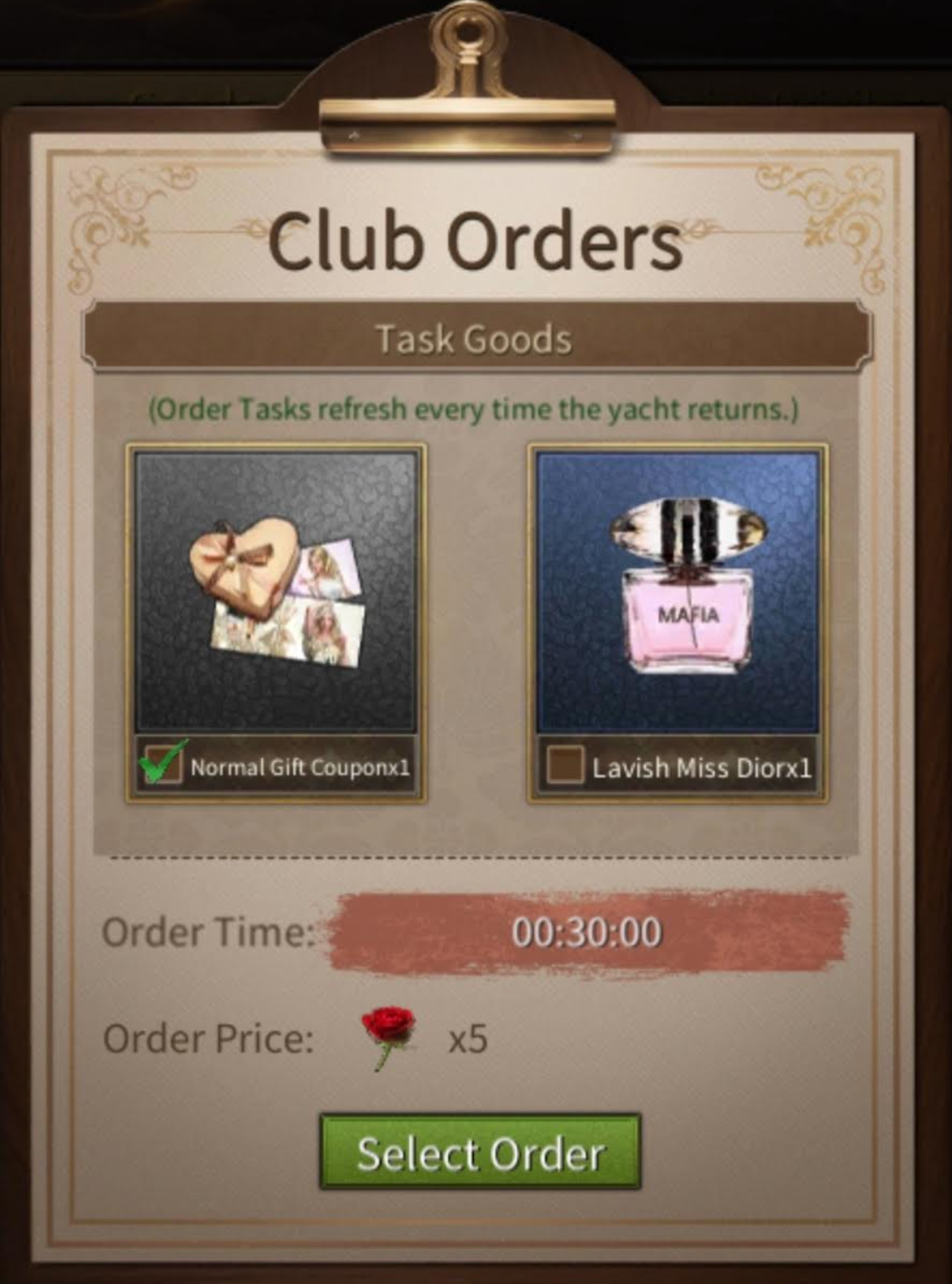 Honors Club Store - Guidelines for Mafia City